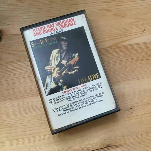Media | Stevie Ray Vaughan And Double Trouble Live Alive Cassette Tape ...